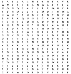 Word-Search - General Lew Wallace Study & Museum