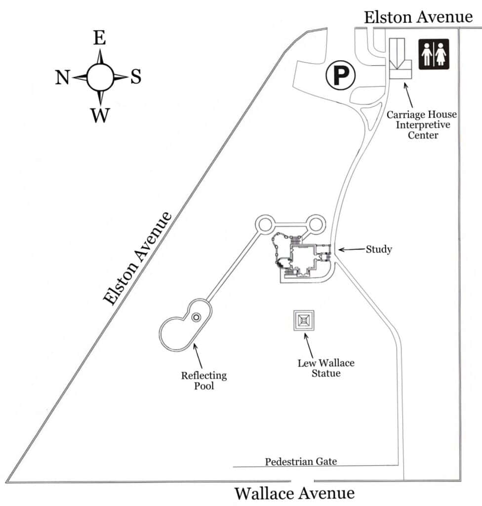 Map & Directions - General Lew Wallace Study & Museum